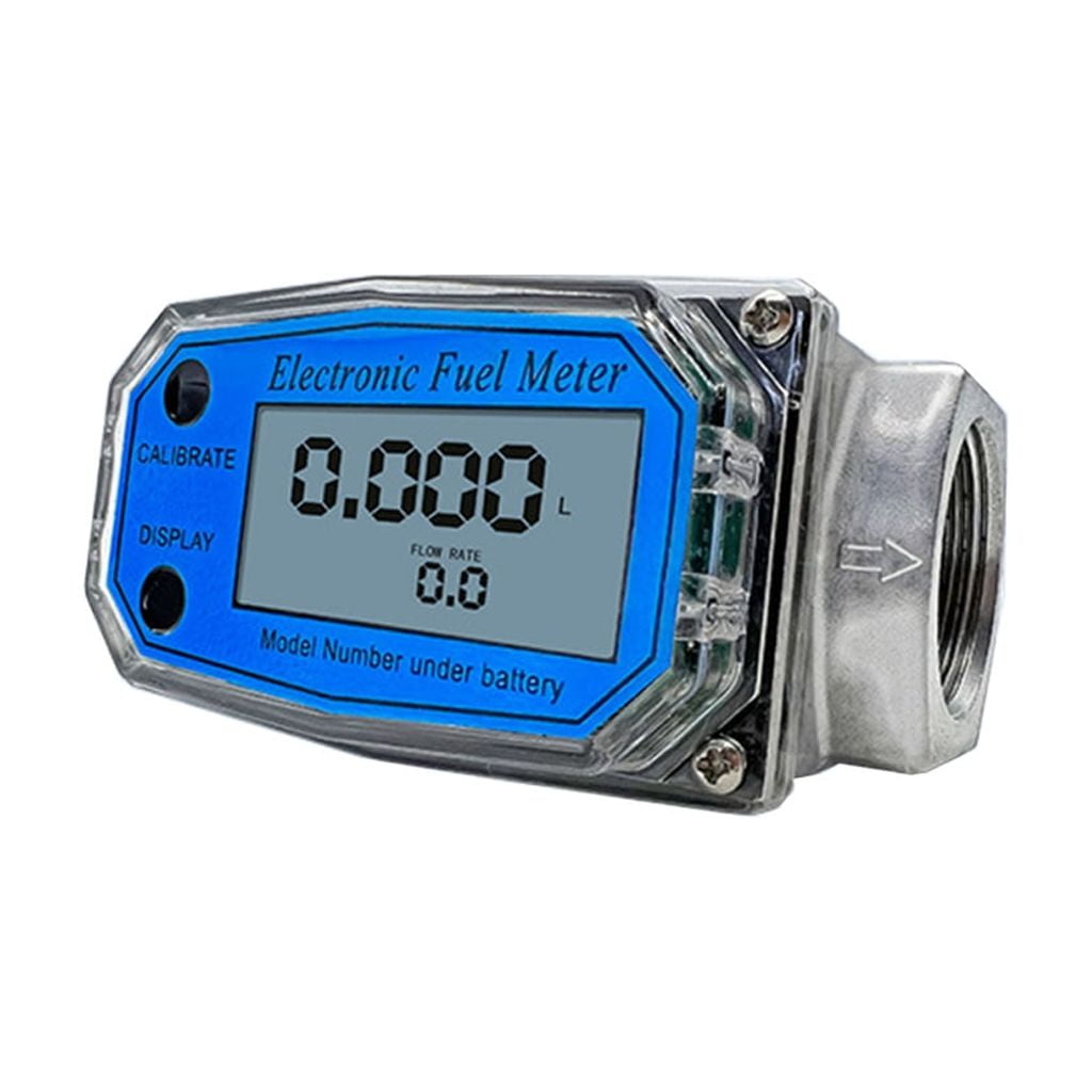 Flowmeter 1in/2in/2.5in/3in LCD Digital Liquid Flow Meter Electronic ...