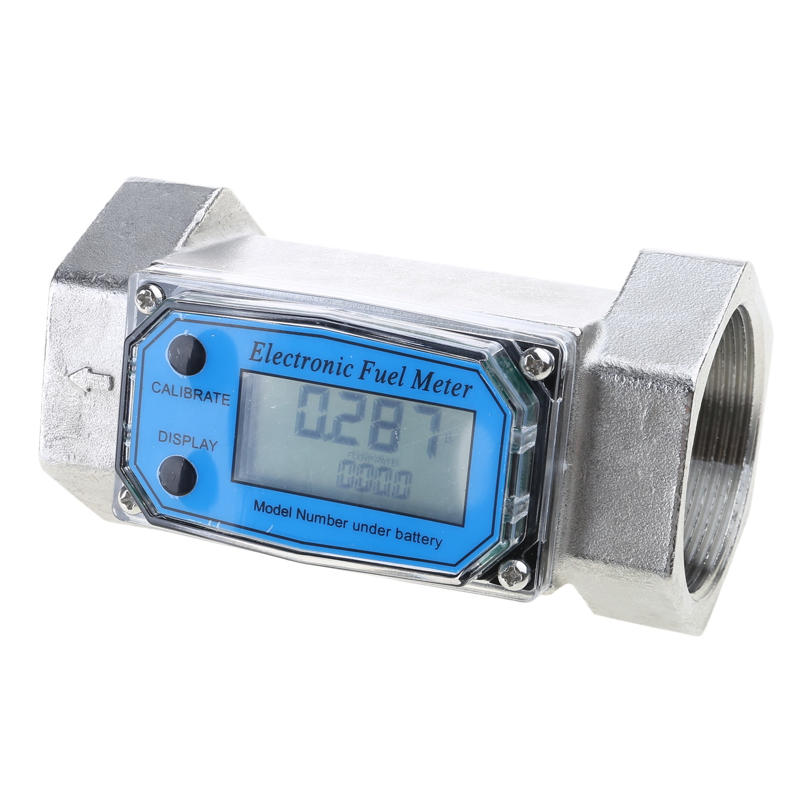 Flowmeter 1in/2in/2.5in/3in LCD Digital Liquid Meter Electronic Turbine ...