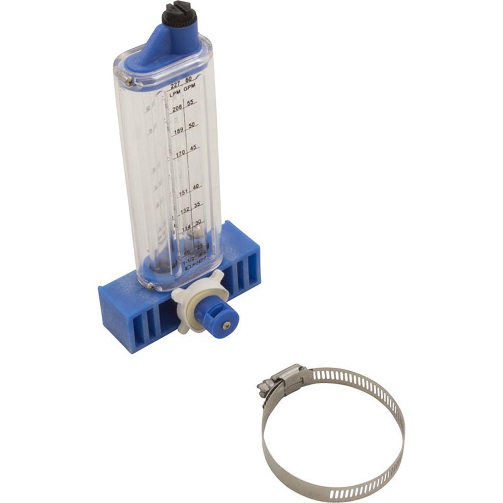 Flowmeter, Rola-Chem Vertical Mount, 1-1/2" PVC, 25-60 GPM - Walmart.com