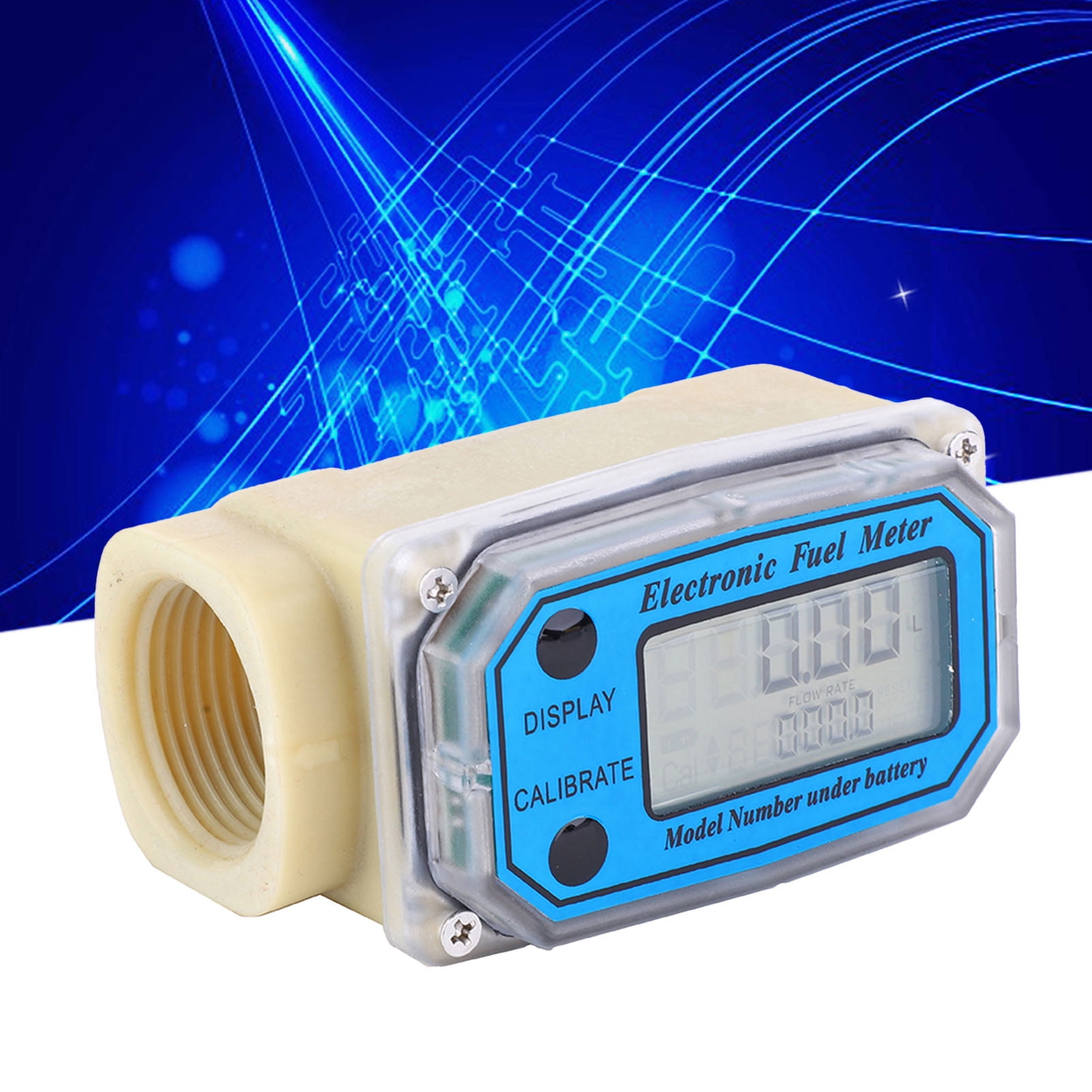 Flowmeter - VIFER Mini Digital Turbine Flowmeter Diesel Fuel Flow Meter ...
