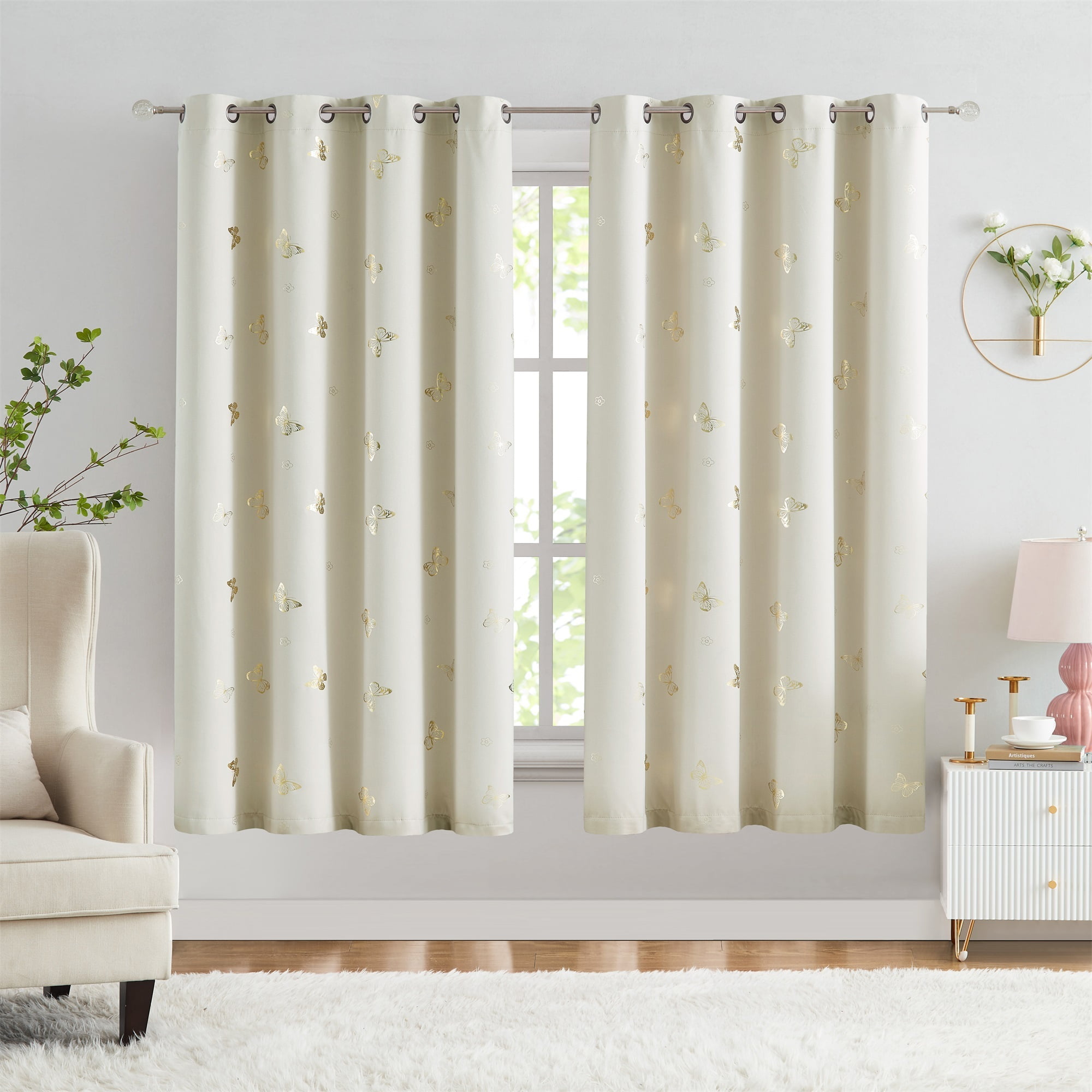 Ivory And Gold Curtainsnull
