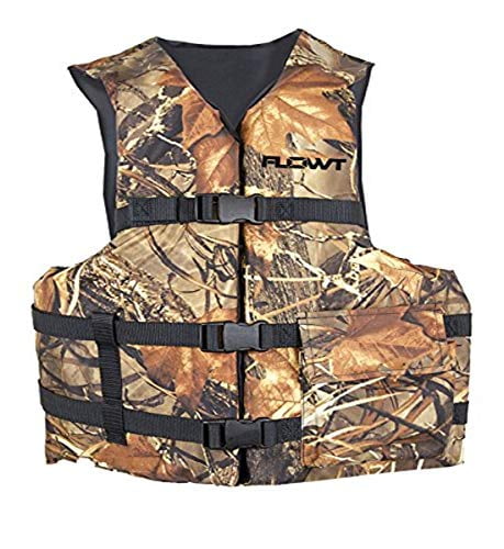 Flowt Fishing Angler Life Vest - USCG Approved Type III PFD - Walmart.com