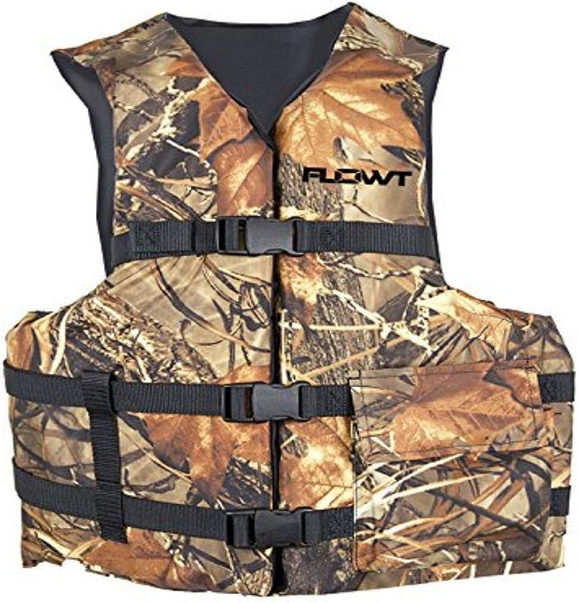 Flowt Fishing Angler Life Vest - USCG Approved Type III PFD - Walmart.com