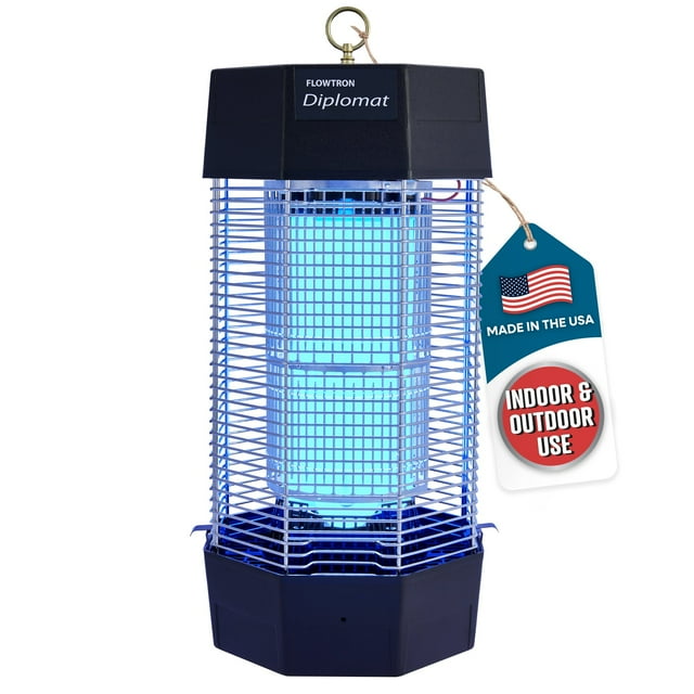 Flowtron Diplomat 120-Watt Indoor/Outdoor Electric Insect Killer, UV ...