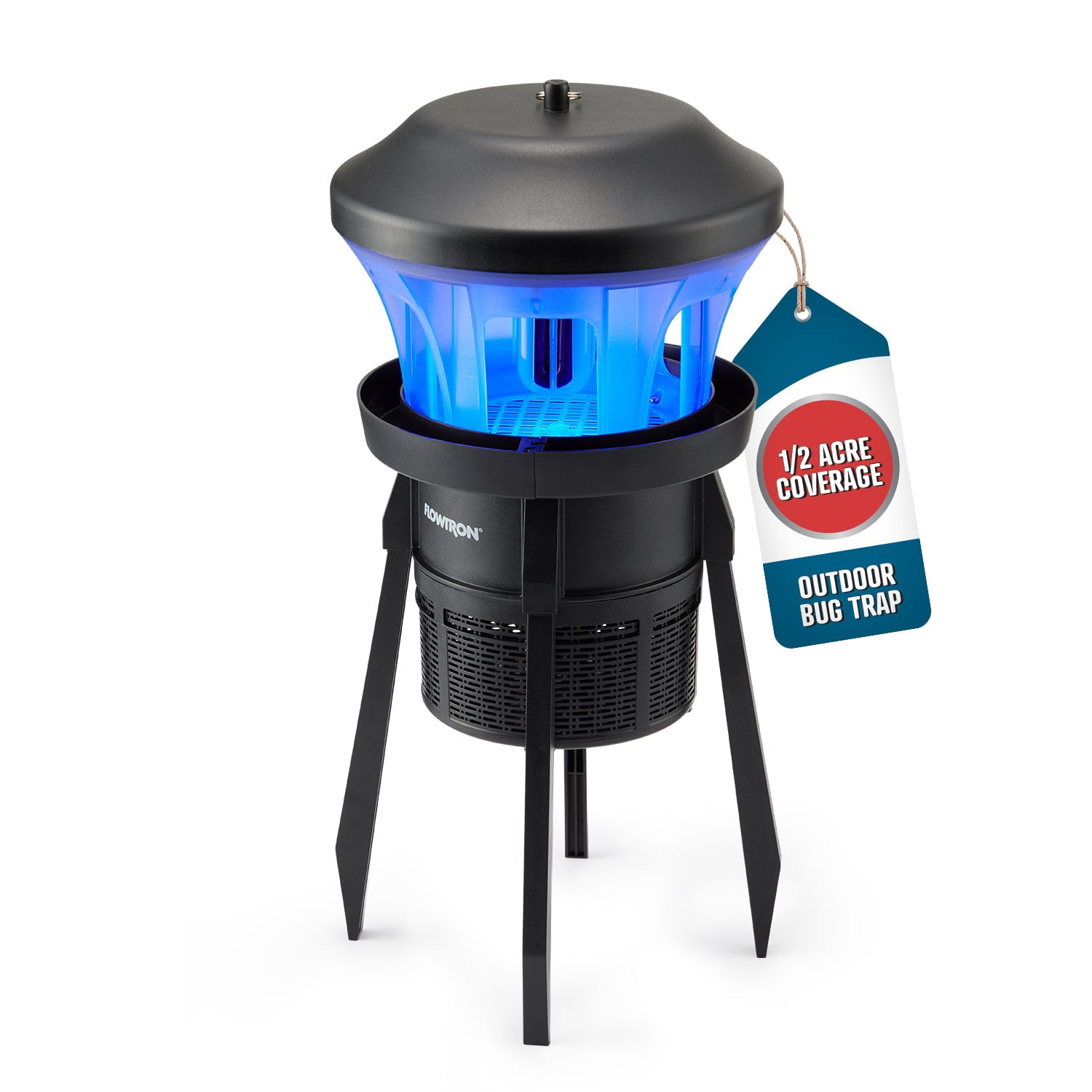 Flowtron UV Bug Trap, Powerful Fan Fly Killer, 1/2 Acre Coverage, Quiet ...