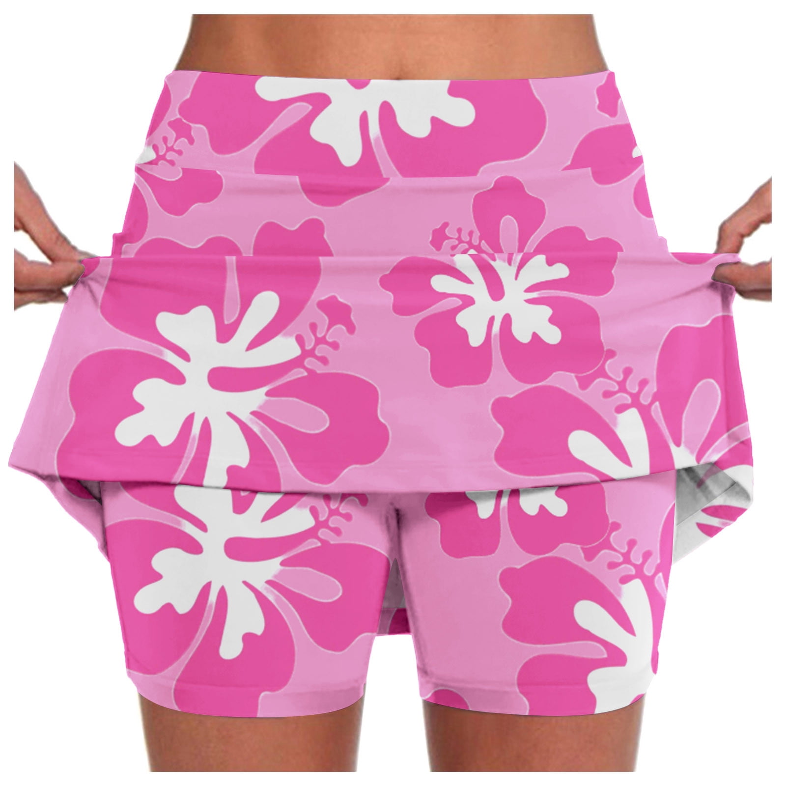 Flowy Athletic Shorts For Women Running 3D Print Butterfly Shorts 2-In ...
