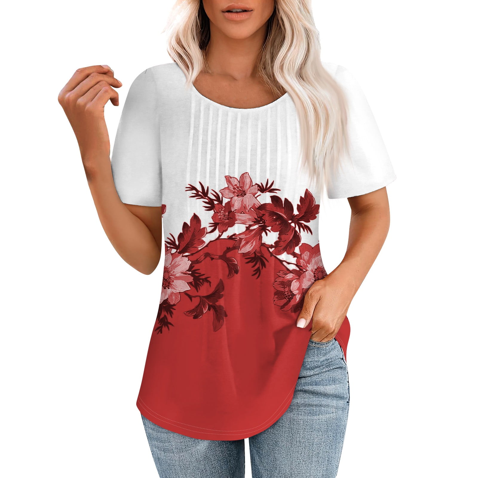 Flowy Tops for Women Summer - Walmart.com