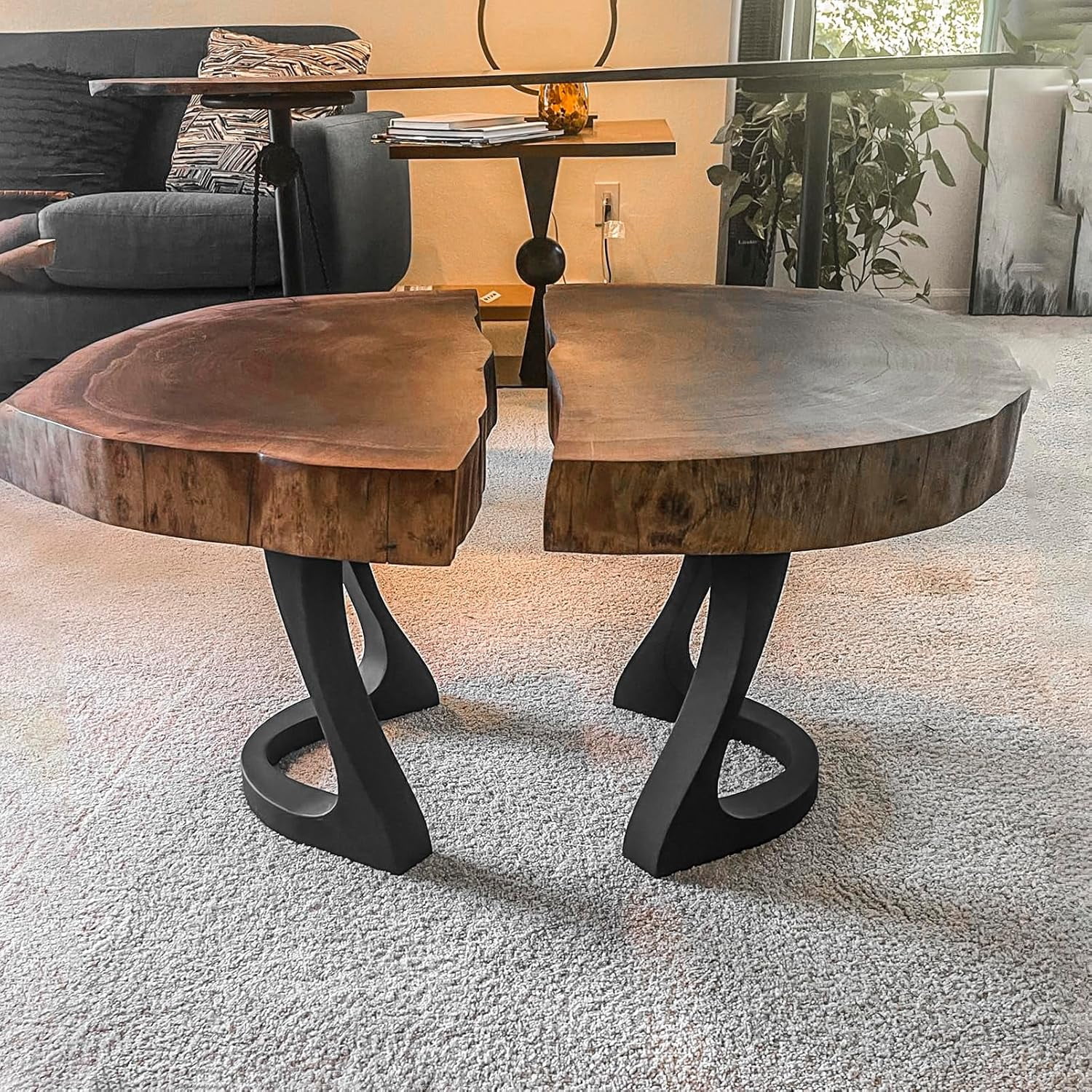 Flowyline Live Edge Steel Legs, Handmade and Customizable for DIY ...