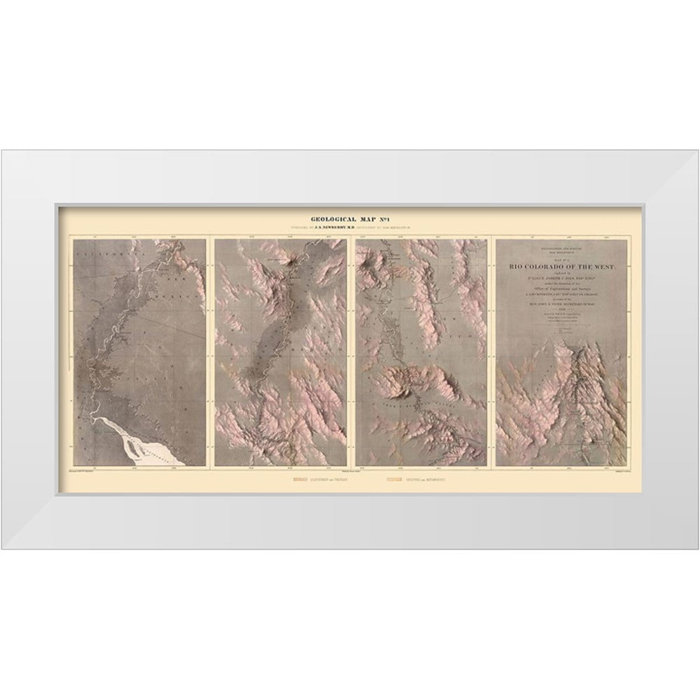 Floyd 14x9 White Modern Wood Framed Museum Art Print Titled - Rio ...