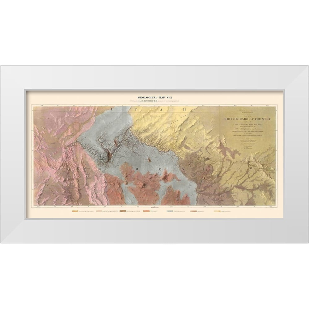 Floyd 14x9 White Modern Wood Framed Museum Art Print Titled - Rio ...