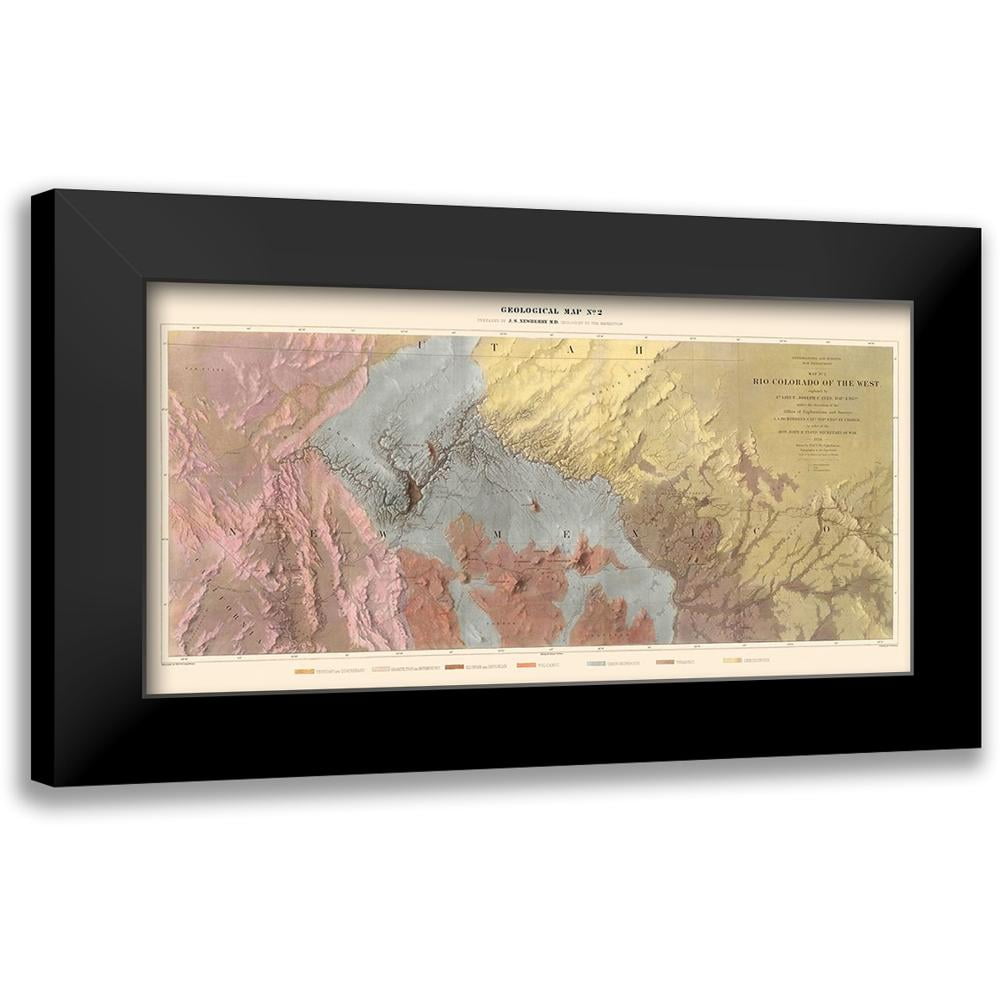 Floyd 24x14 Black Modern Framed Museum Art Print Titled - Rio Colorado ...