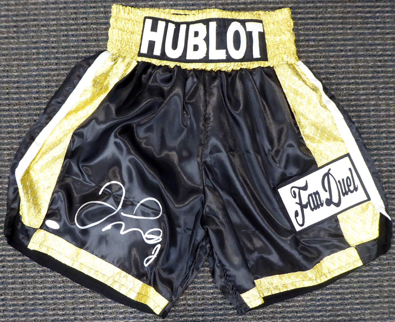 Floyd Mayweather Jr. Autographed Black Boxing Trunks JSA 178293 ...