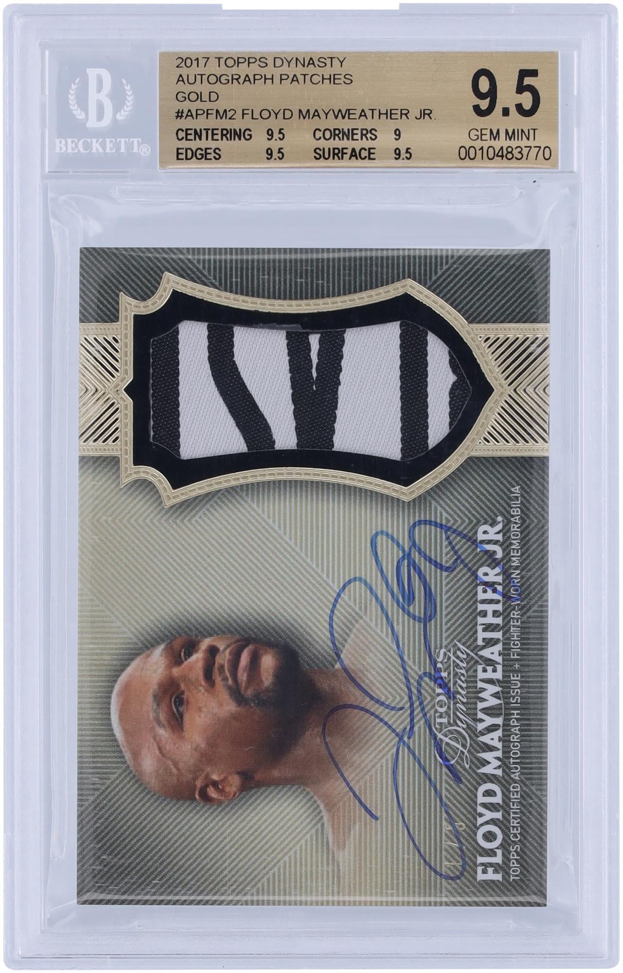 Floyd Mayweather Jr. Boxing Autographed 2017 Topps Dynasty Everlast ...