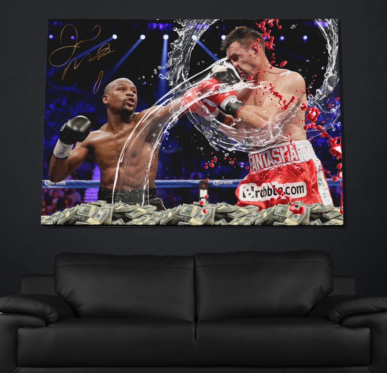 Floyd Mayweather Money Poster or Wrapped Canvas - Walmart.com