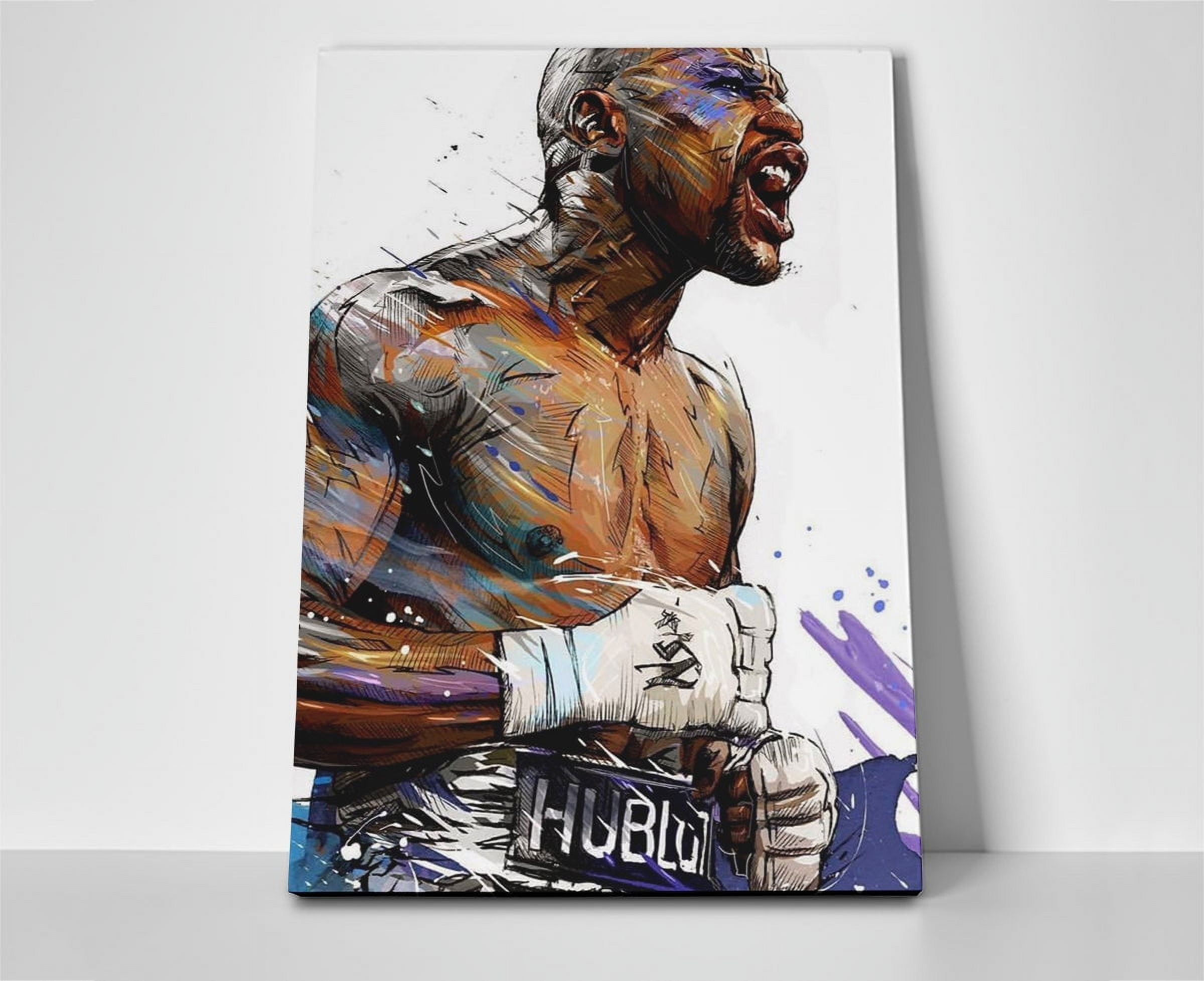 Floyd Mayweather Poster or Wrapped Canvas - Walmart.com