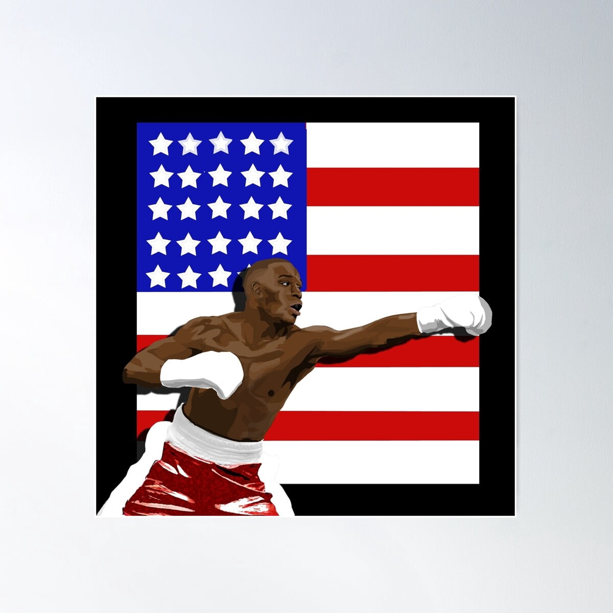 Floyd Money Mayweather Poster Wall Art, Modern Wall Decor, 30x30 ...