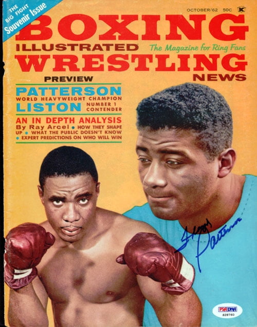 Floyd Patterson Autographed Boxing Illustrated Magazine Cover PSA/DNA # ...