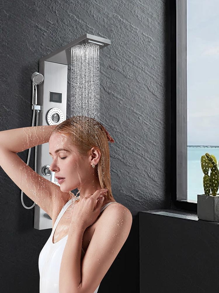 Flroha 59 "Hose Shower Panel Shower Head Tower System Bathtub Shower ...