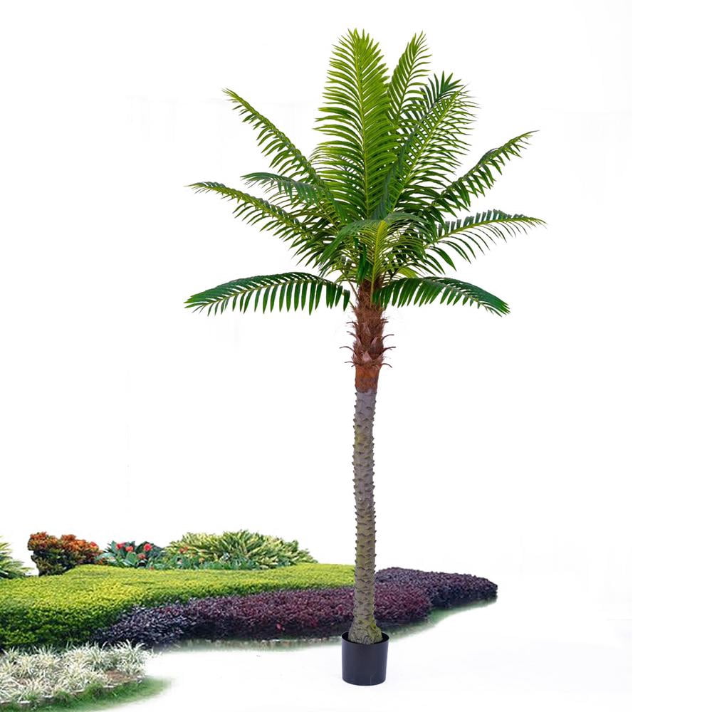 Flroha Artificial Palm Plant 8.5 Feet Tropical Palm Fake Plant Tropical ...