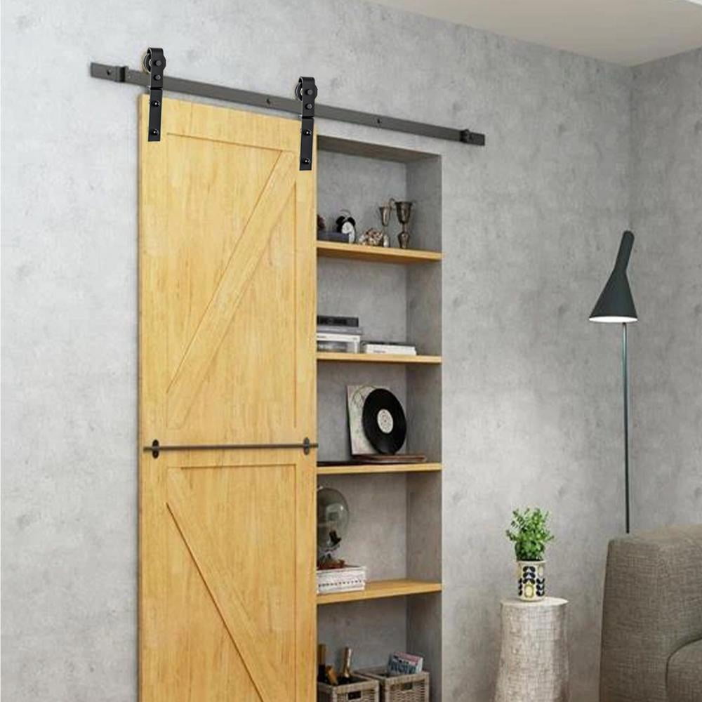 Flroha Barn Door Hardware, 46 Inches Hanger Sliding Barn Door Hardware ...