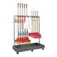 Flroha Broom And Mop Holder | Movable Cleaning Tools Storage Cart With ...