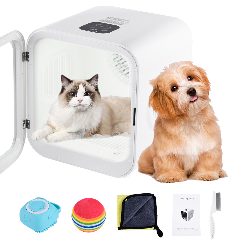 Flroha Cat Hair Dryer Low Noise Cat Dryer Room 62L Capacity Large Pet ...