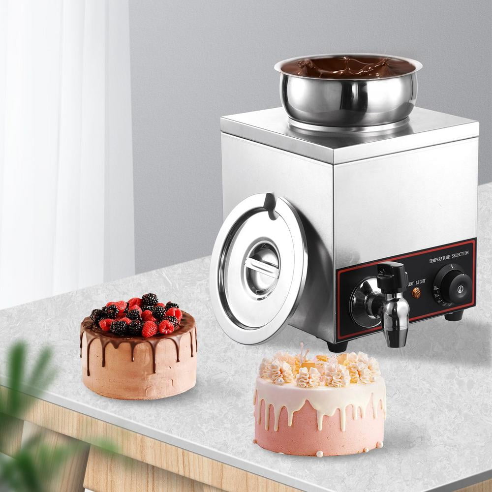 Flroha Cheese Dispenser with Pump,4.2Qt Nacho Cheese Warmer,Stainless ...