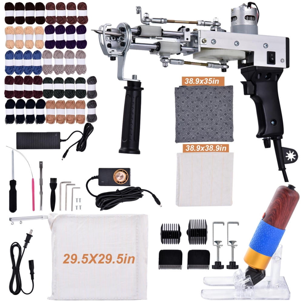 Flroha Complete Rug Tufting Kit Rug Making Kit with Carpet Trimmer Rug ...