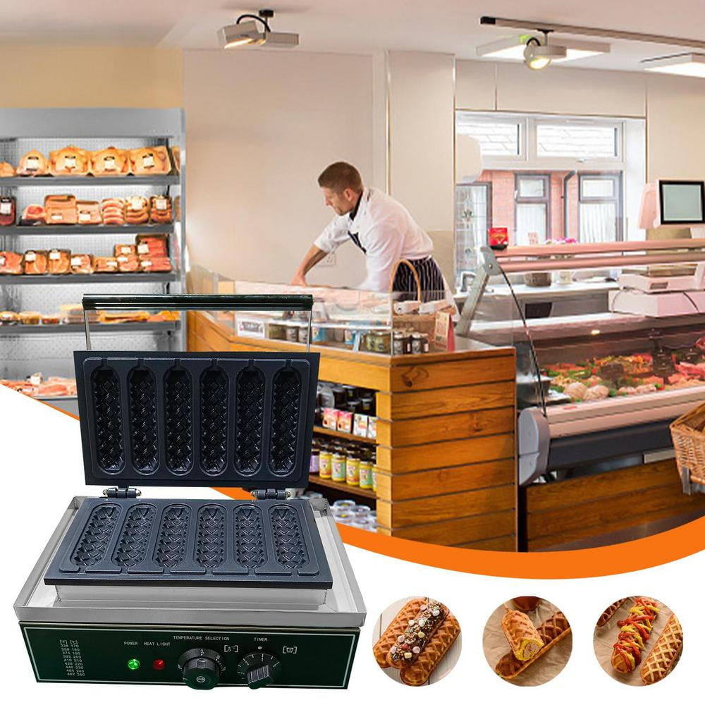 Flroha Corn Dog Waffle Maker, Hot Dog Waffle Machine With Non-Stick ...