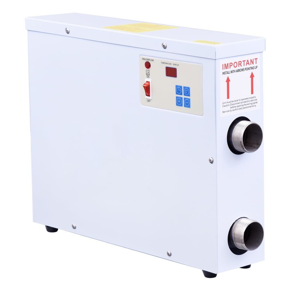Flroha Electric Pool Heater 9KW 220V Hot Tub Water Thermostat Efficient ...