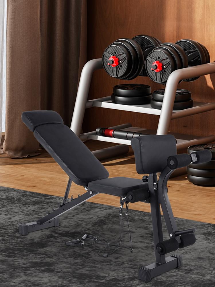 Flroha Heavy Duty Adjustable and Foldable Utility Weight Bench , Weight ...