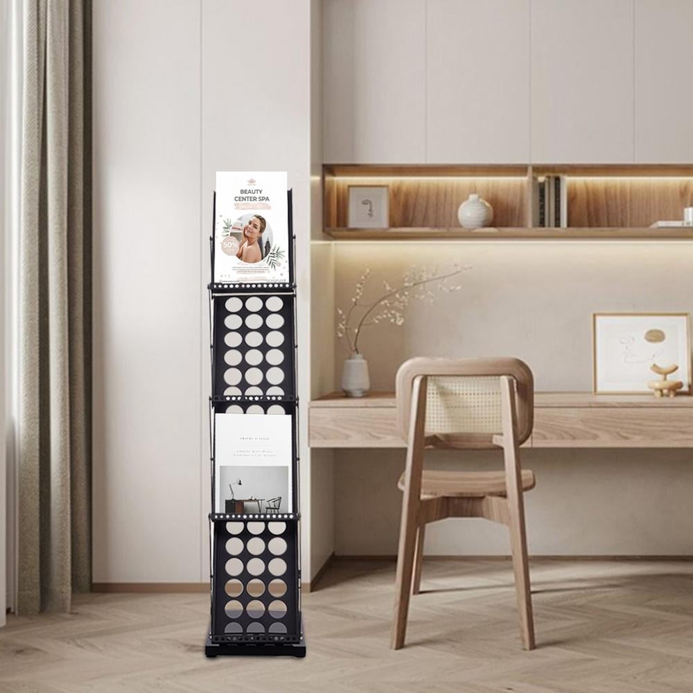 Flroha 4 Pockets Display Stand, Brochure Display Stand ,Collapsible ...