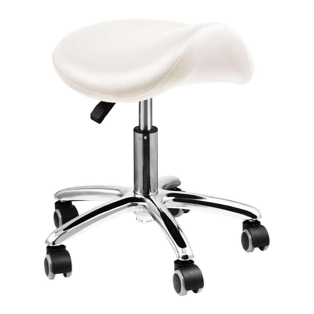 Flroha Saddle Stool with Wheels 400 lbs Weight Capacity, Heavy Duty ...