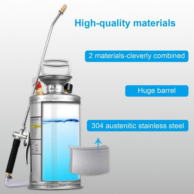 Flroha Sprayer Pump Gallon,1.5 Gallon Pump Sprayer For Weeds,1.5 Gallon ...