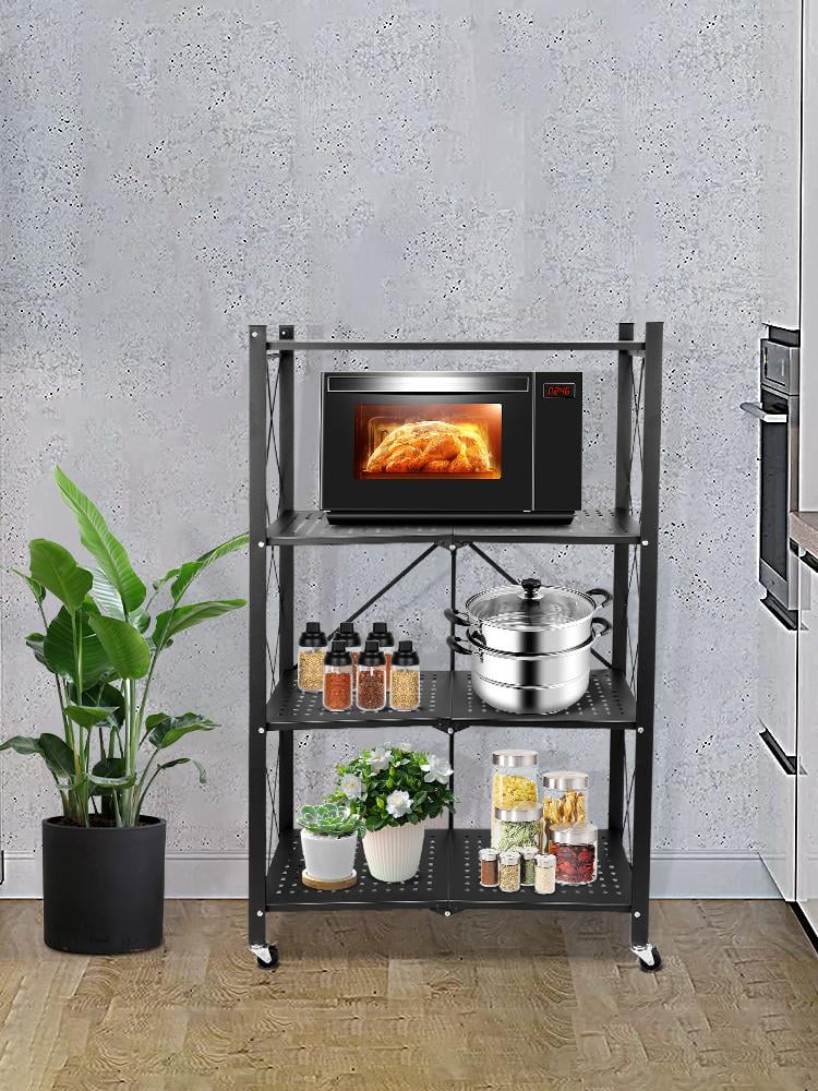 Flroha Storage Shelves , 4 Tier Wire Shelving Unit Heavy Duty Metal ...