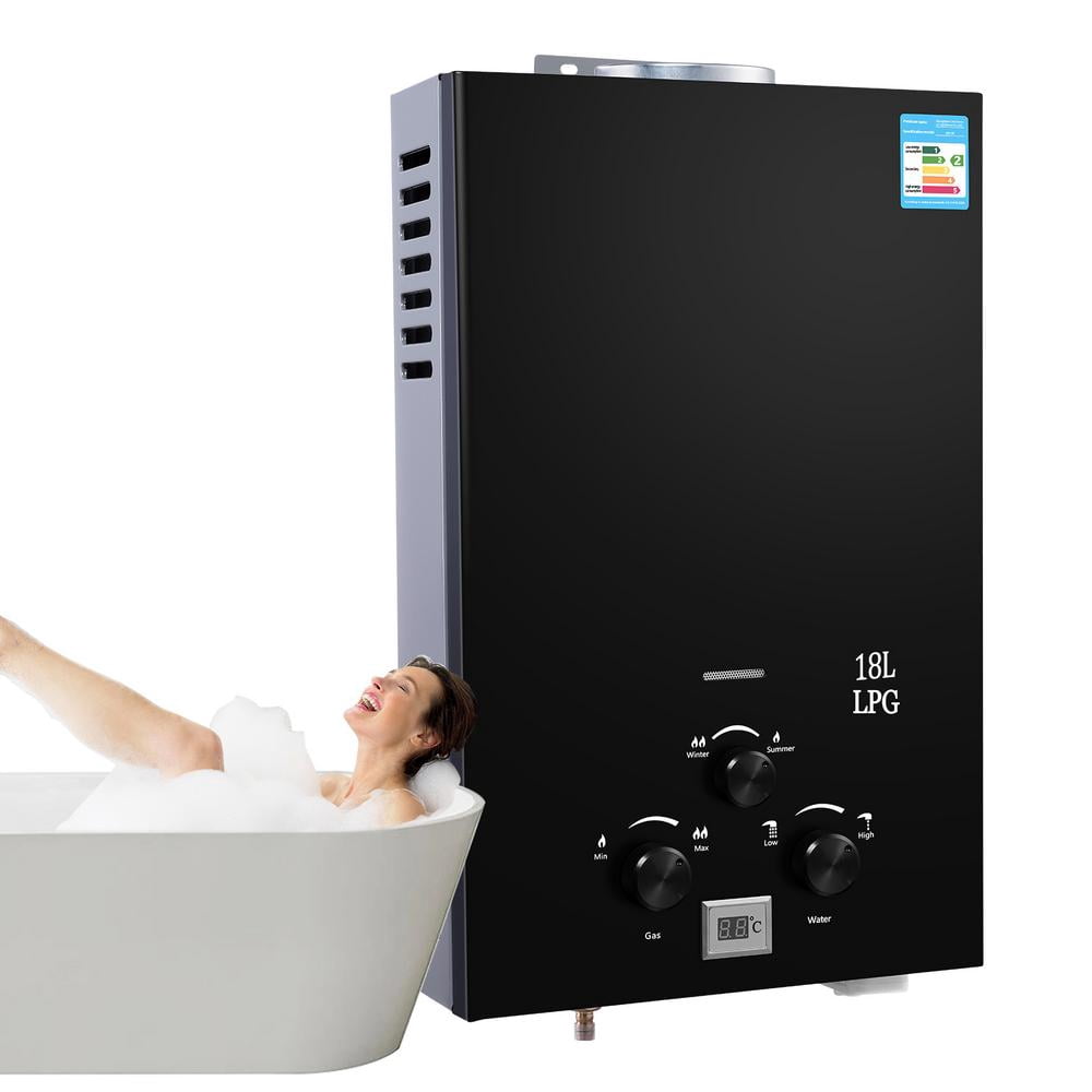 Flroha Tankless Water Heater LGP Adjustable Water Heater for Outdoor ...