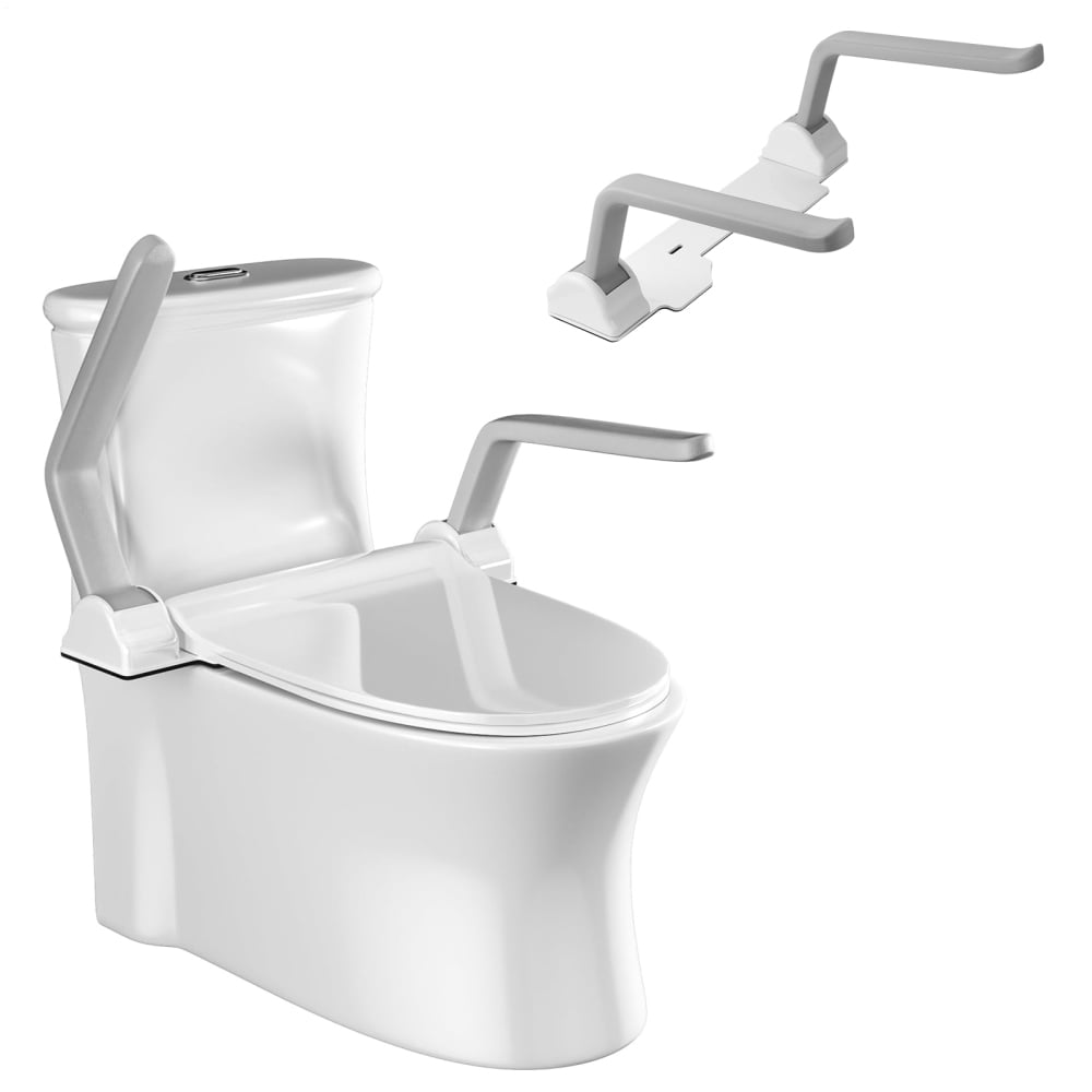 Flroha Toilet Arms for Seniors Adjustable Toilet Safety Frame Elderly ...