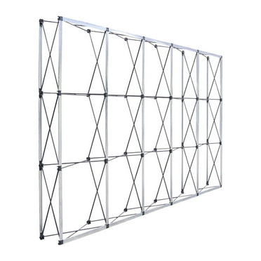 KFFKFF 8\' Banner Stand Adjustable Display Backdrop Lightweight ...