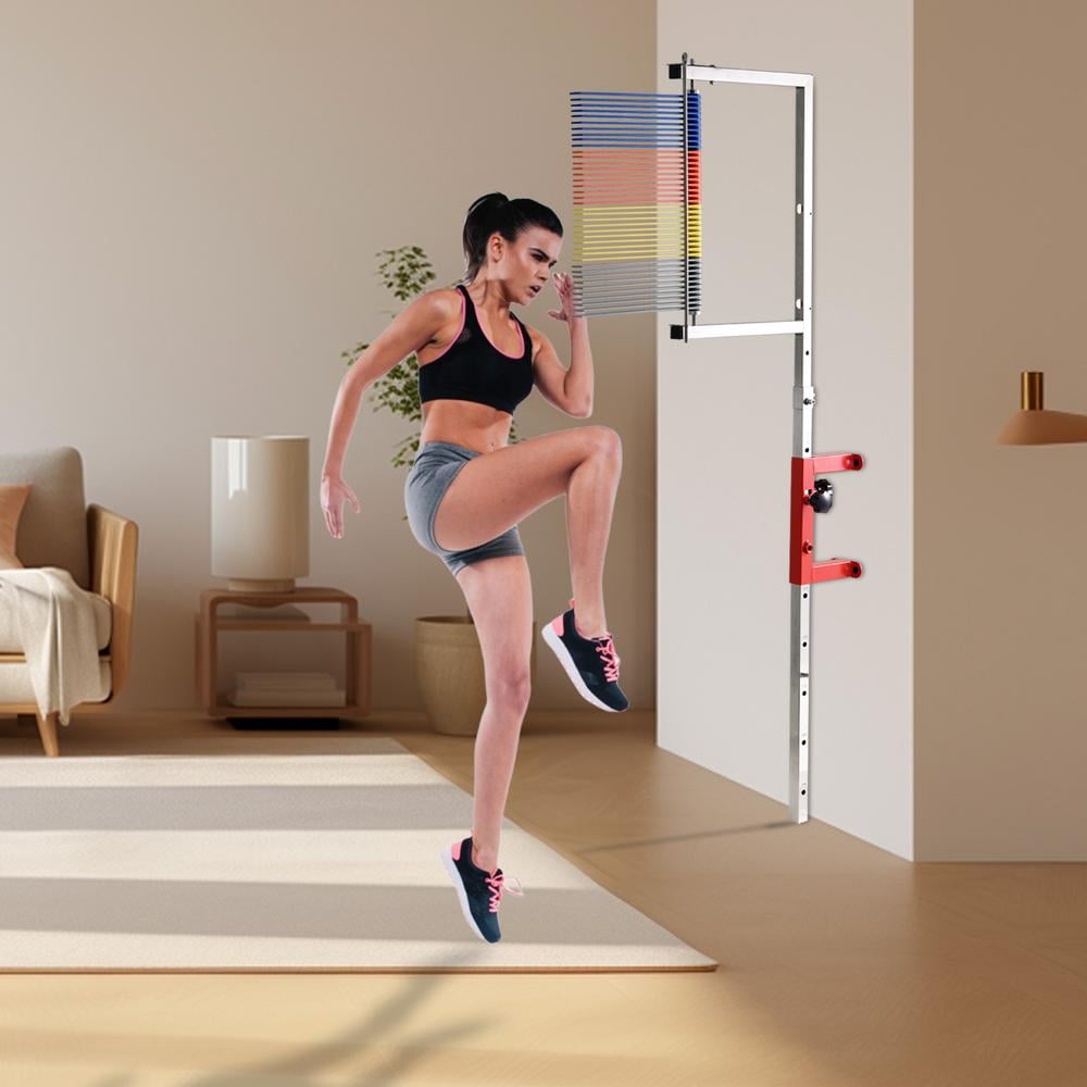 Flroha Wall Mounted Vertical Jump Measurement Tool, 3.9-11.5Ft Adjustable Height Vertical Jump ...