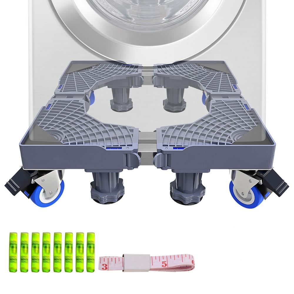 Flroha Washing Machine Stand Mobile Roller Stainless Steel Base Fridge ...