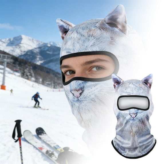 Softsoap 3D Animal Pattern Winter Full Face For Riding And Skiing Warm ...