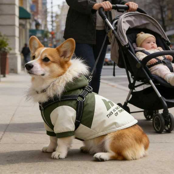 Softsoap Coat With Harness Winter Jacket With Hood And Warm Fleece ...