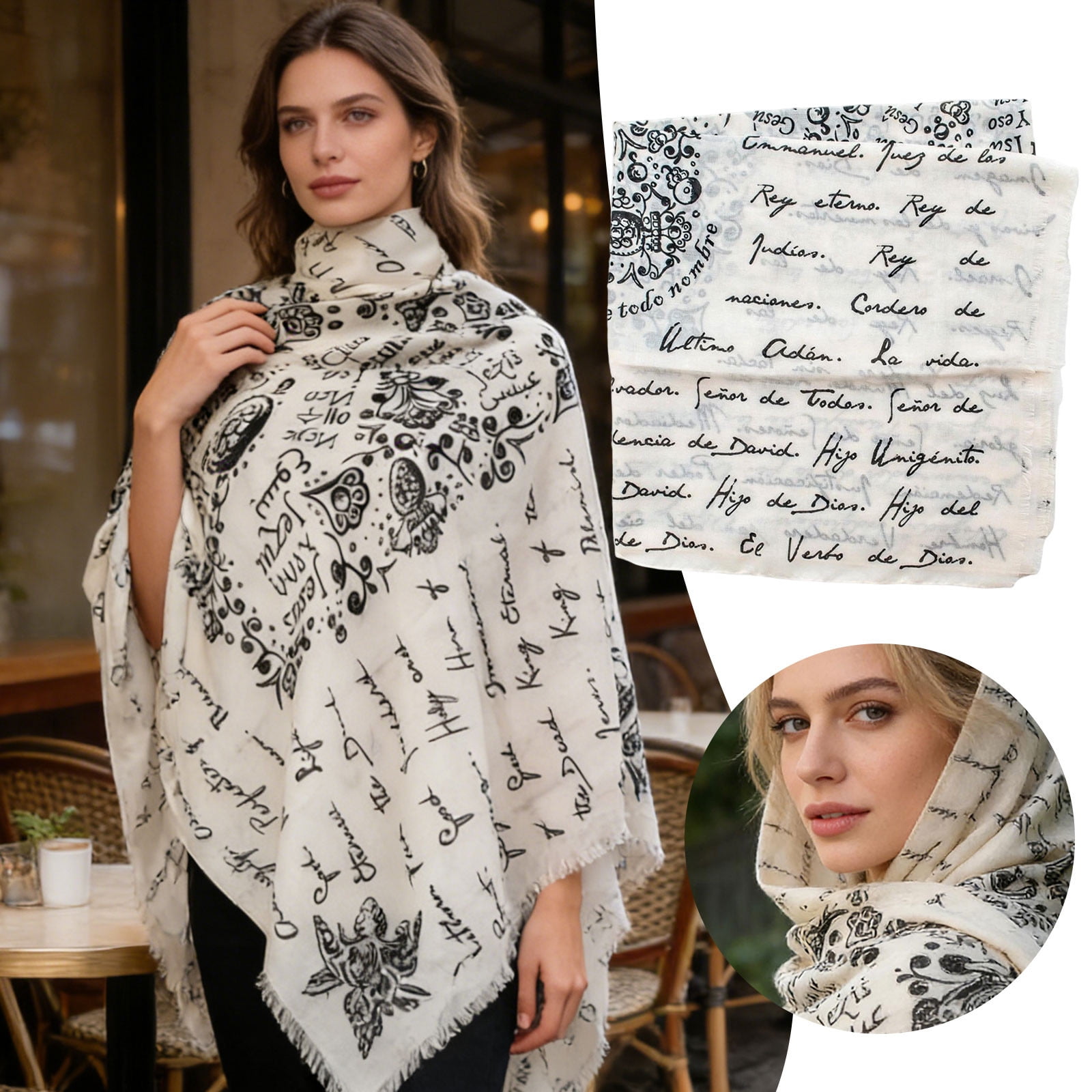 Flu Medicine Prayer Shawl Verse Scarf Large Yeshua Wrap With Last ...