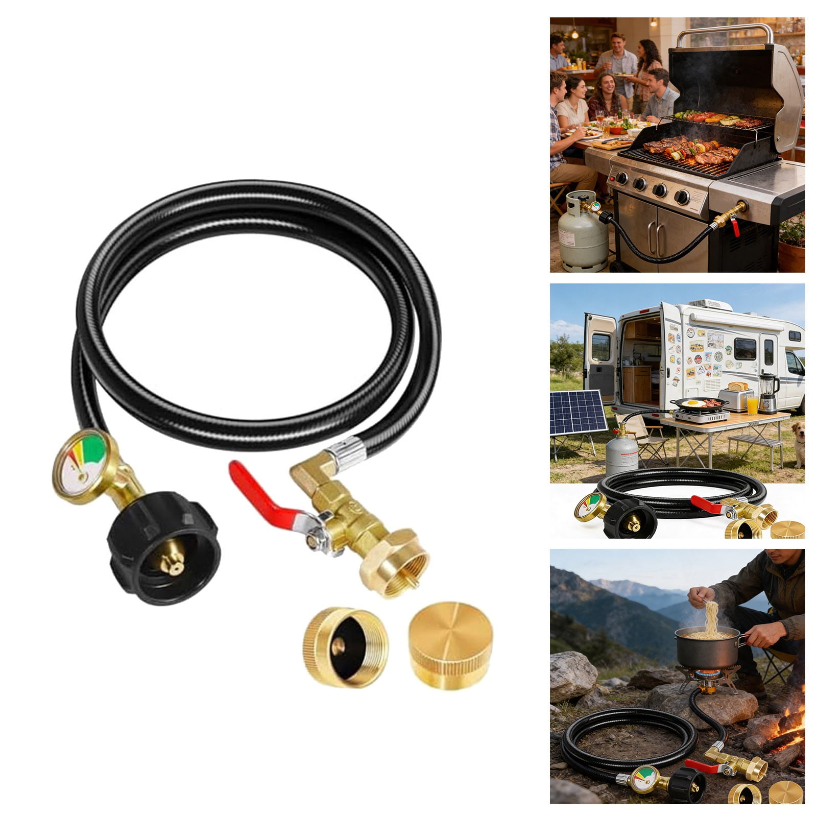 Softsoap Propane Adapter Hose With Two Sealing Caps For Torches Tanks ...