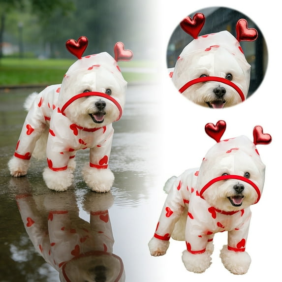 Flu Medicine This Raincoat With A Heart Pattern Is Suitable For Small ...