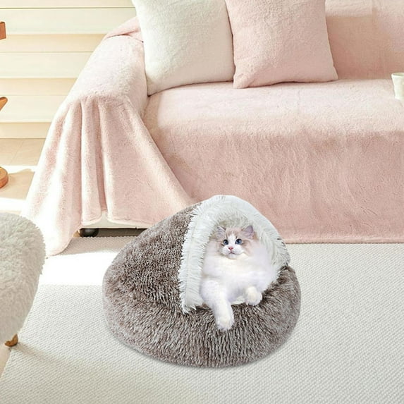 Softsoap Winter Warm Semi Enclosed Cat Cat Bed Semi Enclosed Bed ...