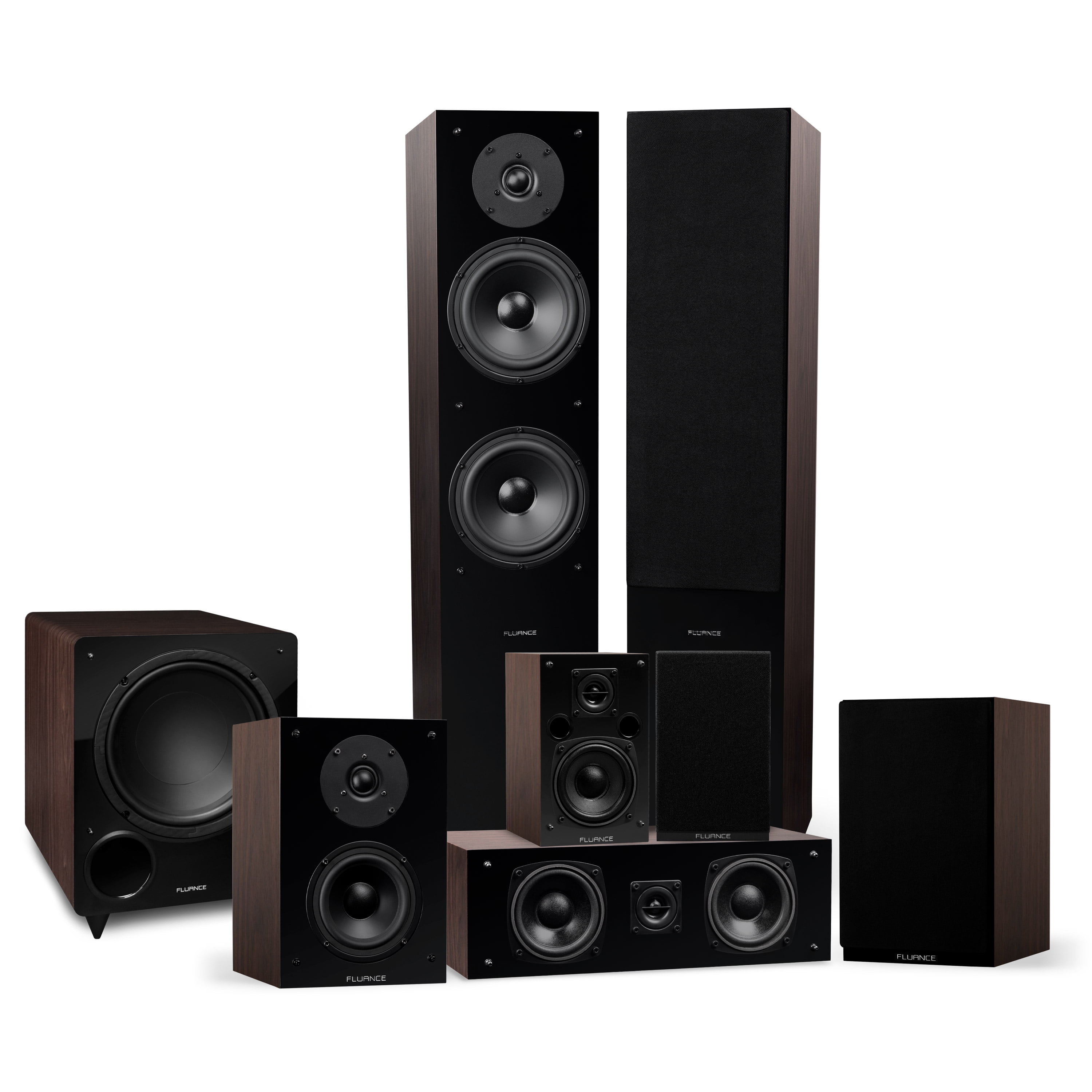 Fluance Elite High Definition Surround Sound Home Theater 7.1 Speaker ...