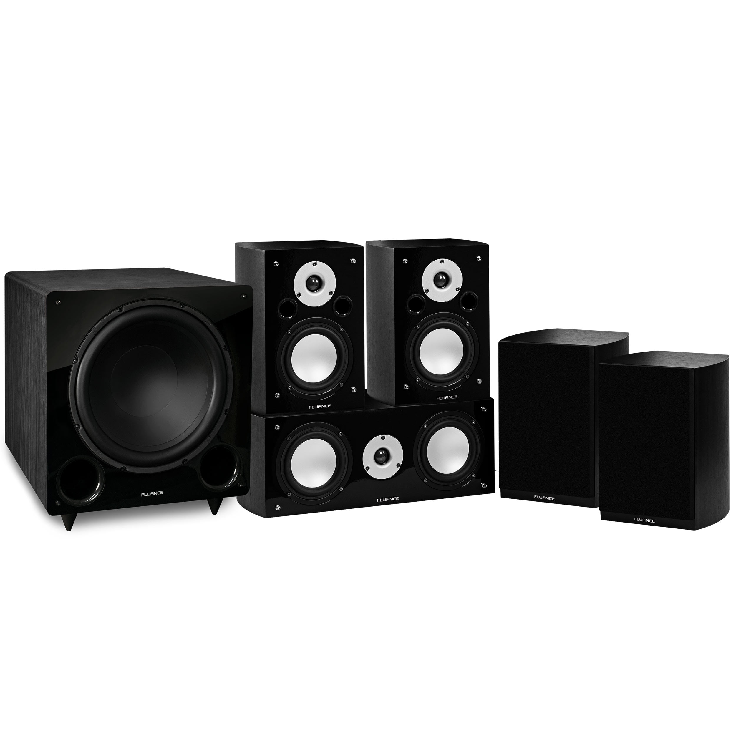 Fluance Reference Series Compact Surround Sound Home Theater 5.1 ...