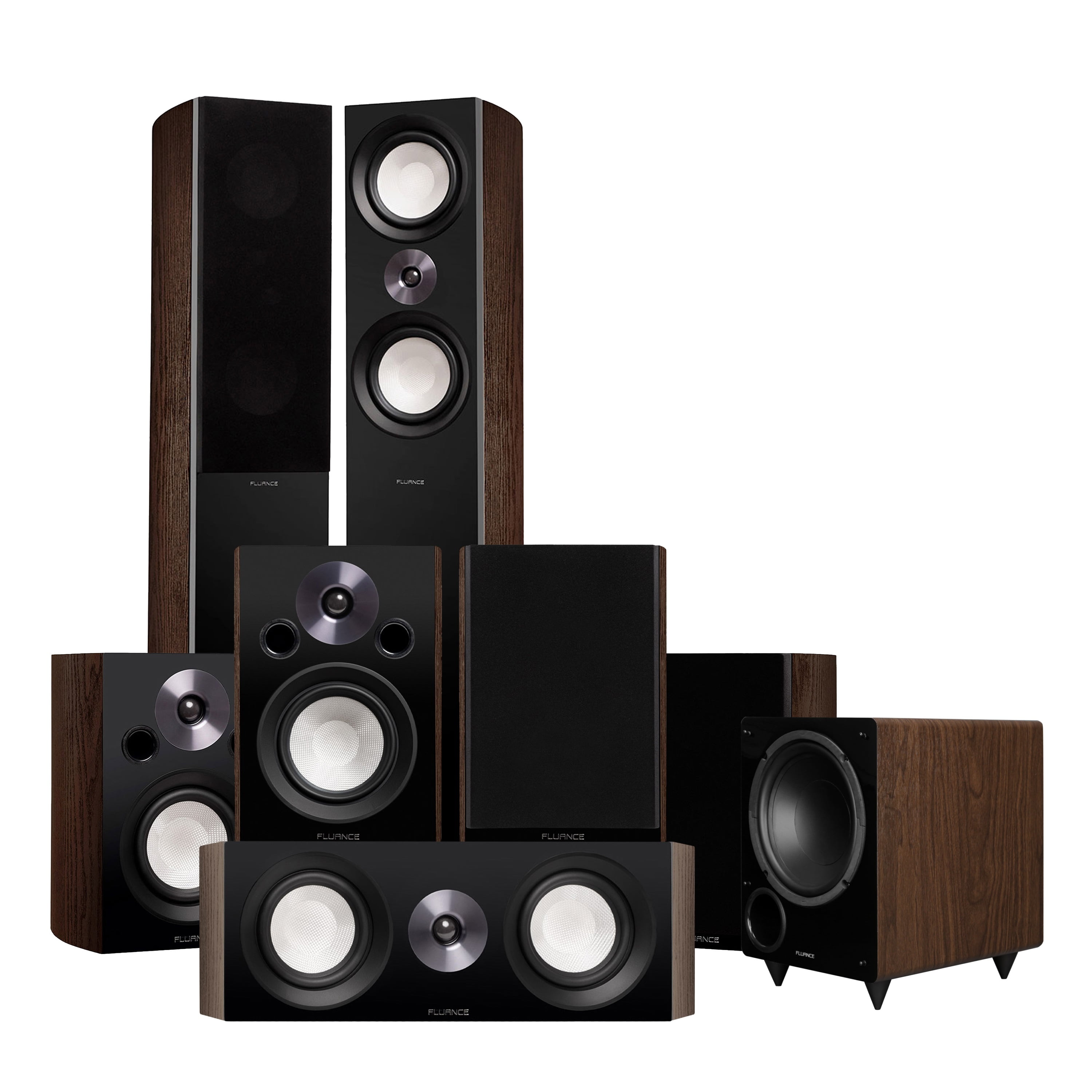 Fluance Reference Surround Sound Home Theater 7.1 Channel Speaker ...
