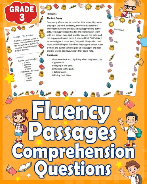 Fluency Passages Grade 3 Comprehension Questions: Improve Reading ...